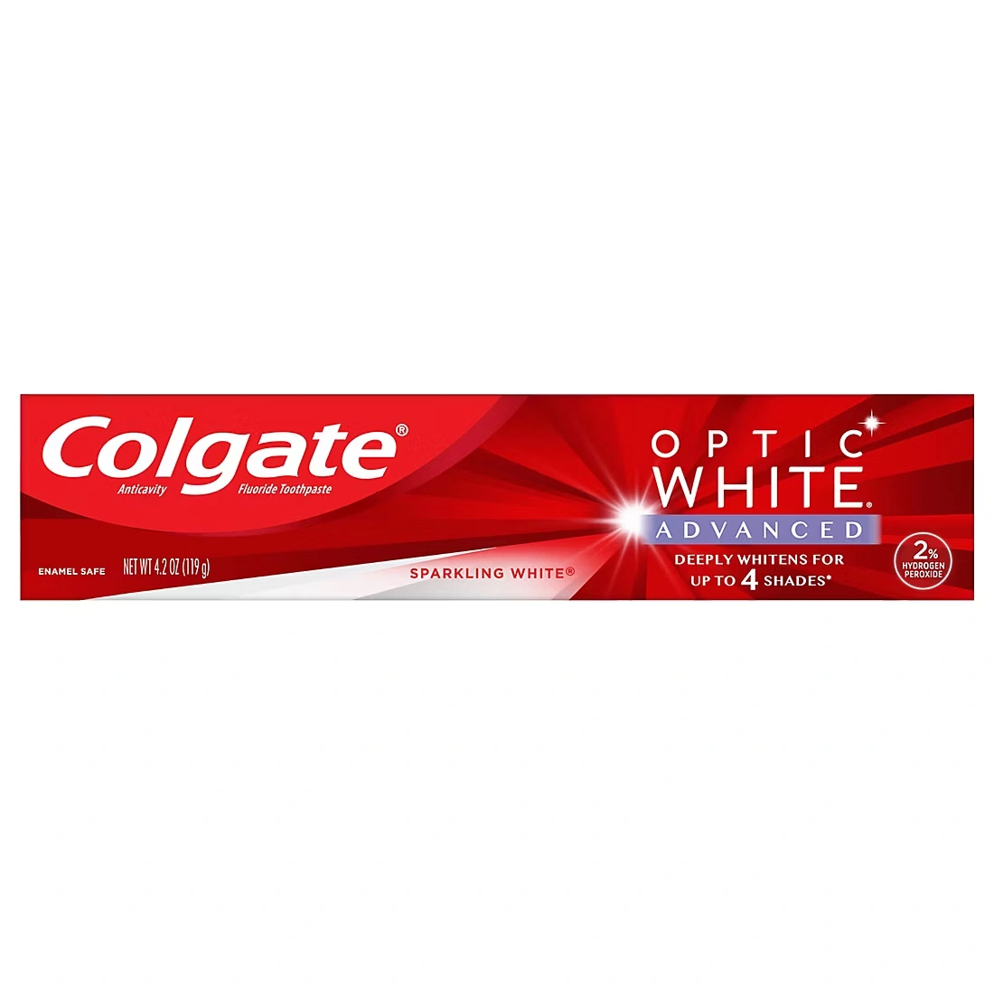 Colgate Optic White Advanced Hydrogen Peroxide Toothpaste 5 Pk./4.2 Oz ...