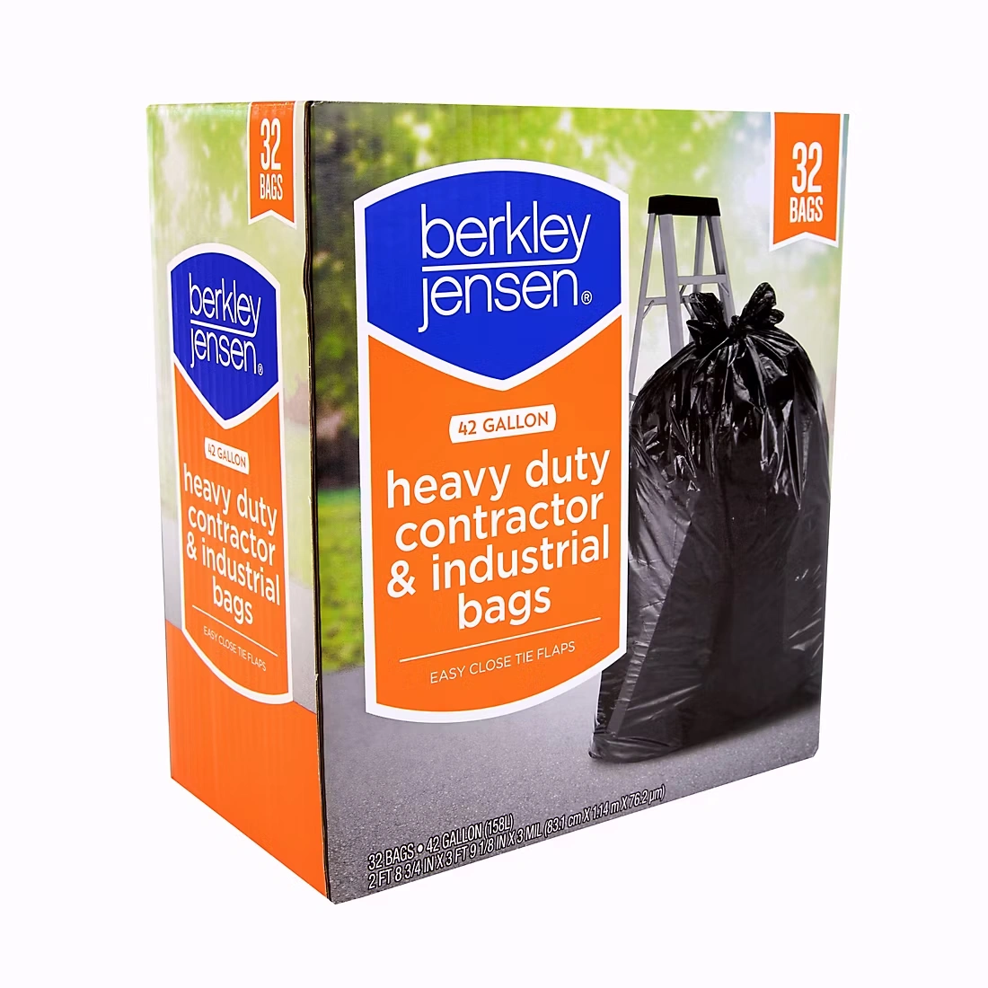 Berkley Jensen Heavy Duty Contractor & Industrial Bags, 32 Ct./42 Gal ...