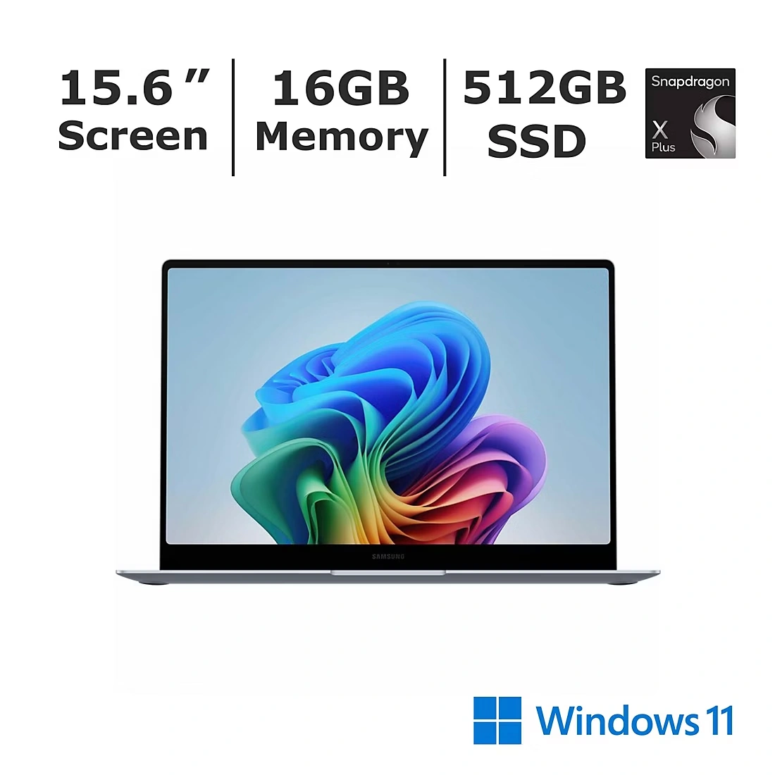 Samsung Galaxy Book4 Edge 15.6" Laptop, Qualcomm Snapdragon X Plus ...